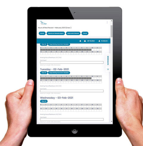 Hours of Rest - Manage My Vessel