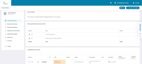 Crew Onboarding - Manage My Vessel